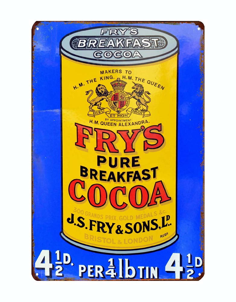 Fry's Breakfast Cocoa vintage ads metal tin sign vintage style ...
