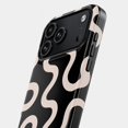 Abstract Wavy Tough Case for Apple iPhone, Dual-Layer Polycarbonate TPU ...