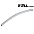 WellVisors Side Window Visors, Wind Deflectors, Rain Guard, Chrome Trim ...