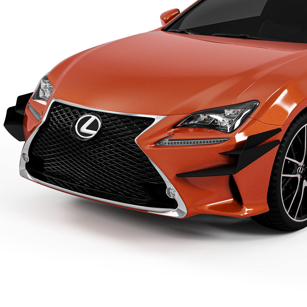 Vicrez CR1 and CR2 Front Bumper Canards vz102251 | Lexus RC350 F Sport ...