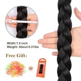 SIISLL 32 Inch Long Braided Ponytail Extension for Women with Hair Tie ...