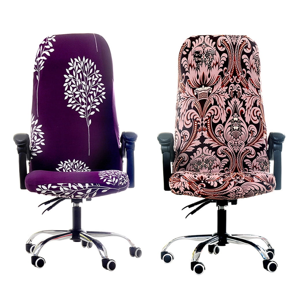HEVIRGO Computer Office Chair Cover - Protective & Stretchable ...