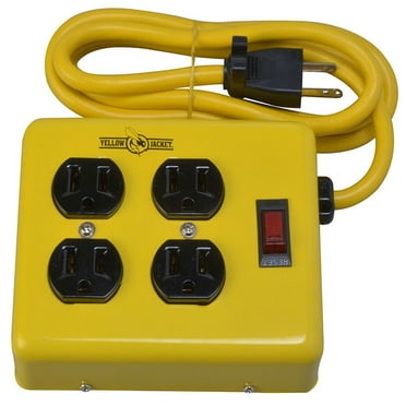 Yellow Jacket 2177N Metal Power Supply Adapter Block with 4 Outlets And ...