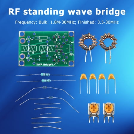 Clairlio 1.8M-30MHz/3.5-30MHz RF SWR Standing Wave Ratio Bridge Radio ...