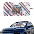 XYZCANDO Car Windshield Sun Shade with Patriotic Eagle 250 Years 1776 ...