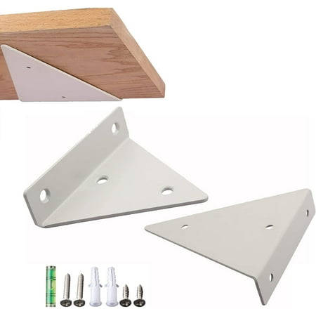 2 Pieces Triangle Shelf Bracket, Metal Wall Shelf Bracket,Invisible ...