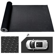 Tonchean 16.5ft x 3.3ft Heavy Duty Garage Floor Mat, Diamond Plate Thickened Rubber Non-Slip ...