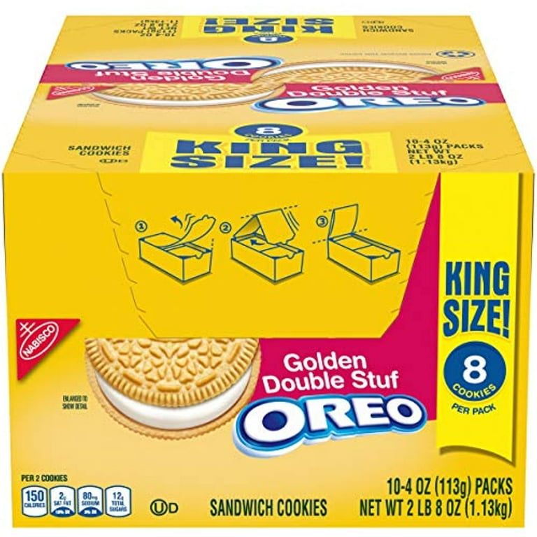 Nabisco Oreo Golden Double Stuf Sandwich Cookies 2495 Oz Amazon.com: