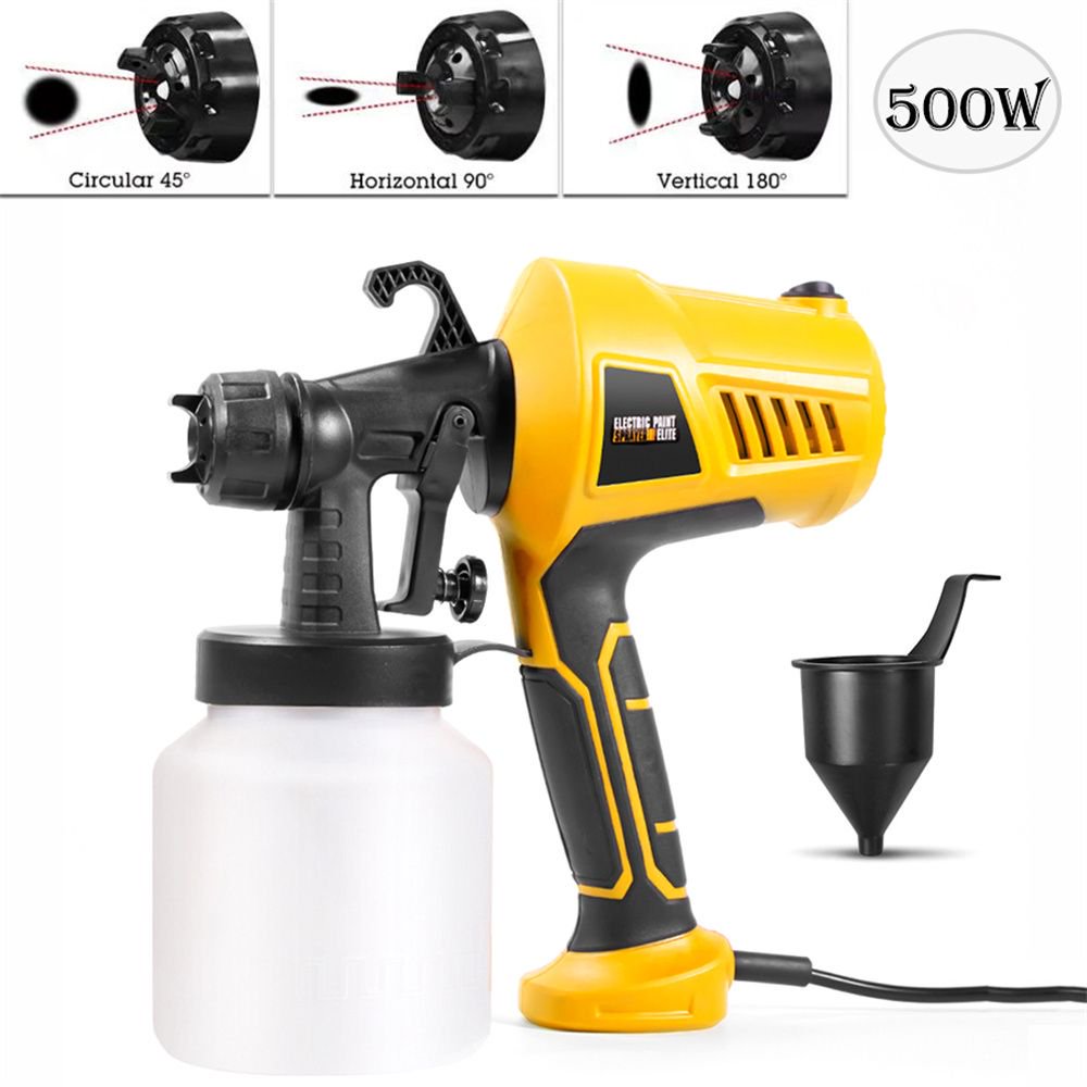 Paint Sprayer, Vinmall 500W Electric HVLP Spray Gun, Paint Gun with 1 ...