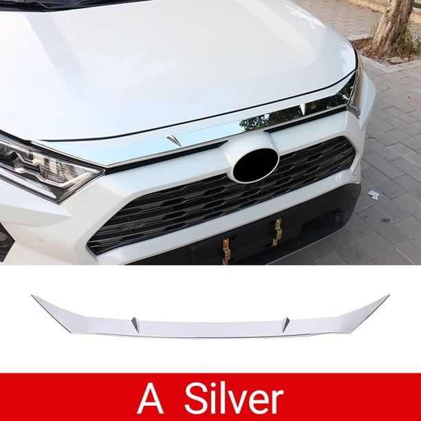 ABS Carbon Fiber Car Front Engine Hood Stickers For Toyota RAV4 XA50 ...
