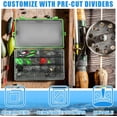6 Pack Fishing Tackle Boxes Waterproof 3600 and 3700 Tackle Trays with ...