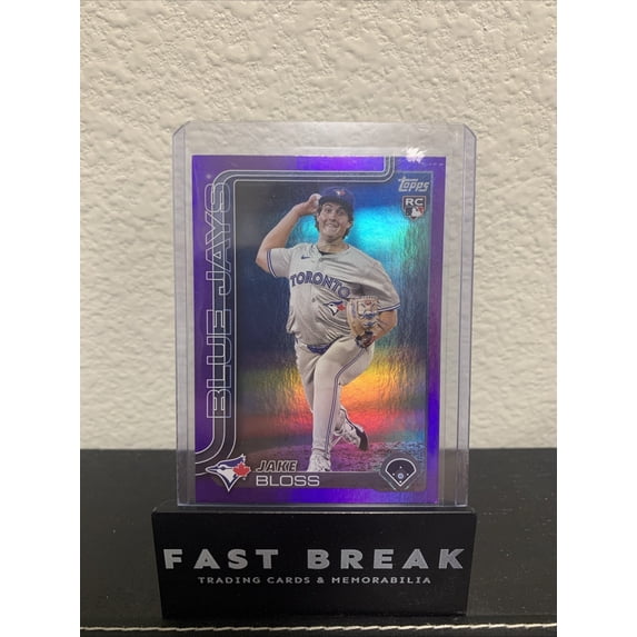 2025 Topps Jake Bloss #63 Purple Foil Parallel/Variety Rookie Base Set ...