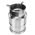 M Buder Wood Burning Camping Stove Stainless Steel Portable Backpacking ...