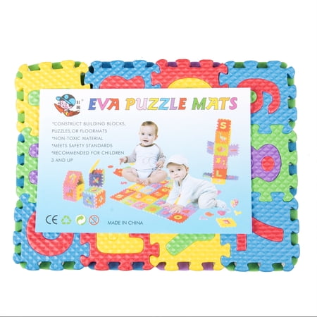 Children Game Puzzle 36pcs Baby Floor Play DIY Puzzle Mat Foam Alphabet ...