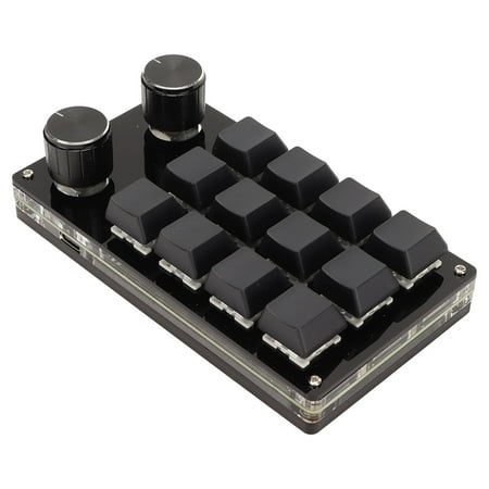 Programmable Keypad, 12 Keys Blue Switch RGB Backlit Mini Keypad Plug ...