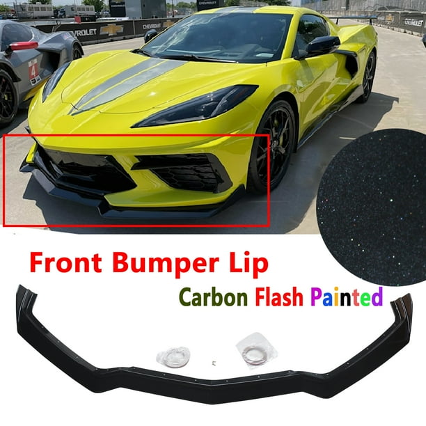 NINTE Front Bumper Lower Lip for 2020-22 Chevry Corvette C8 Carbon ...