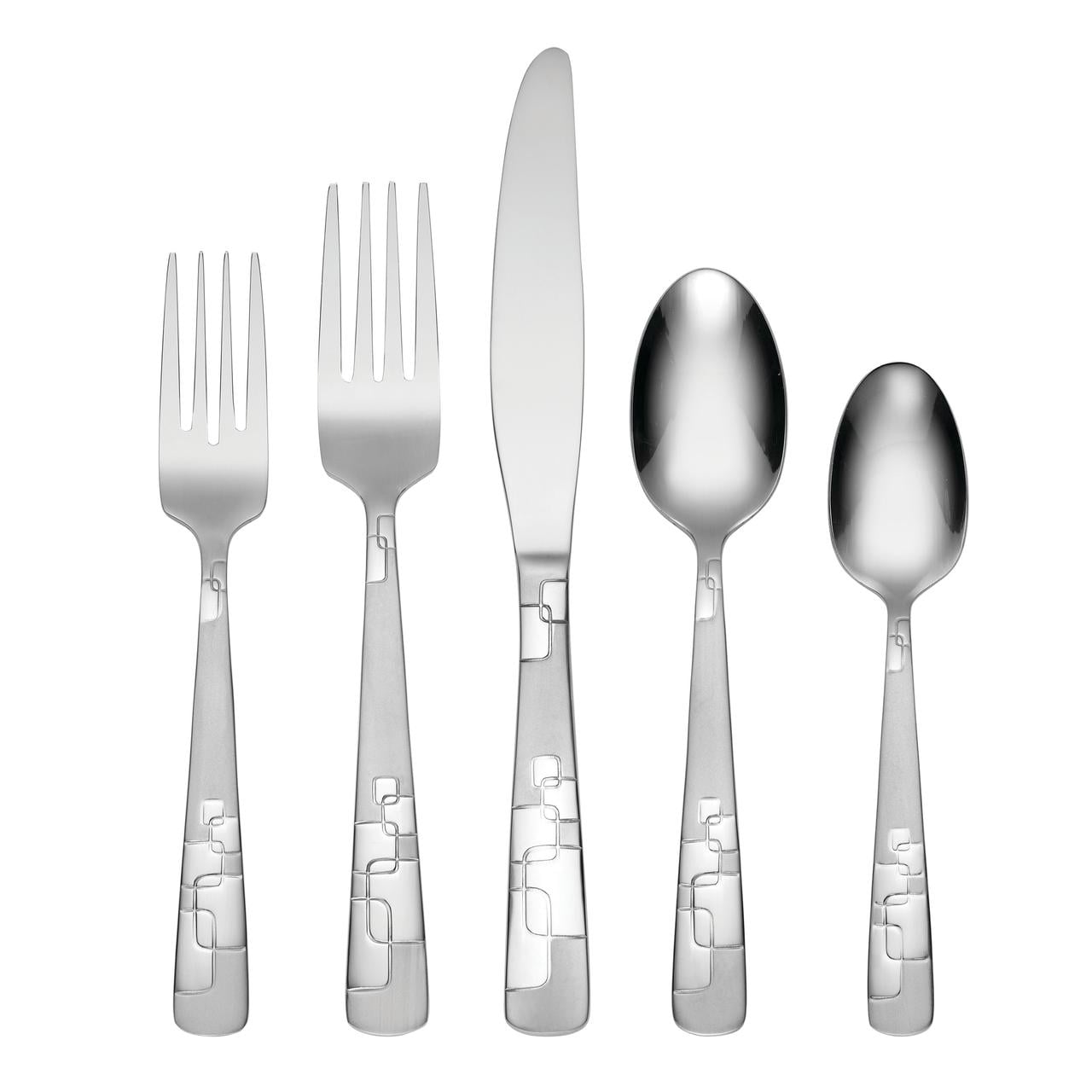 Oneida Quadratic 20 Piece Flatware Set, Service for 4 - Walmart.com