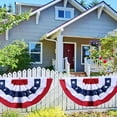 Agiufgs American Fan Fold Flag, Semi-Circular Fan Shape with Reinforced ...