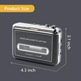 MUSICOZY Cassette to MP3 Converter with Detachable External Speaker ...