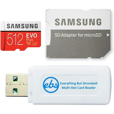 Samsung EVO Plus 512GB MicroSD Memory Card for Samsung Tablet Works ...