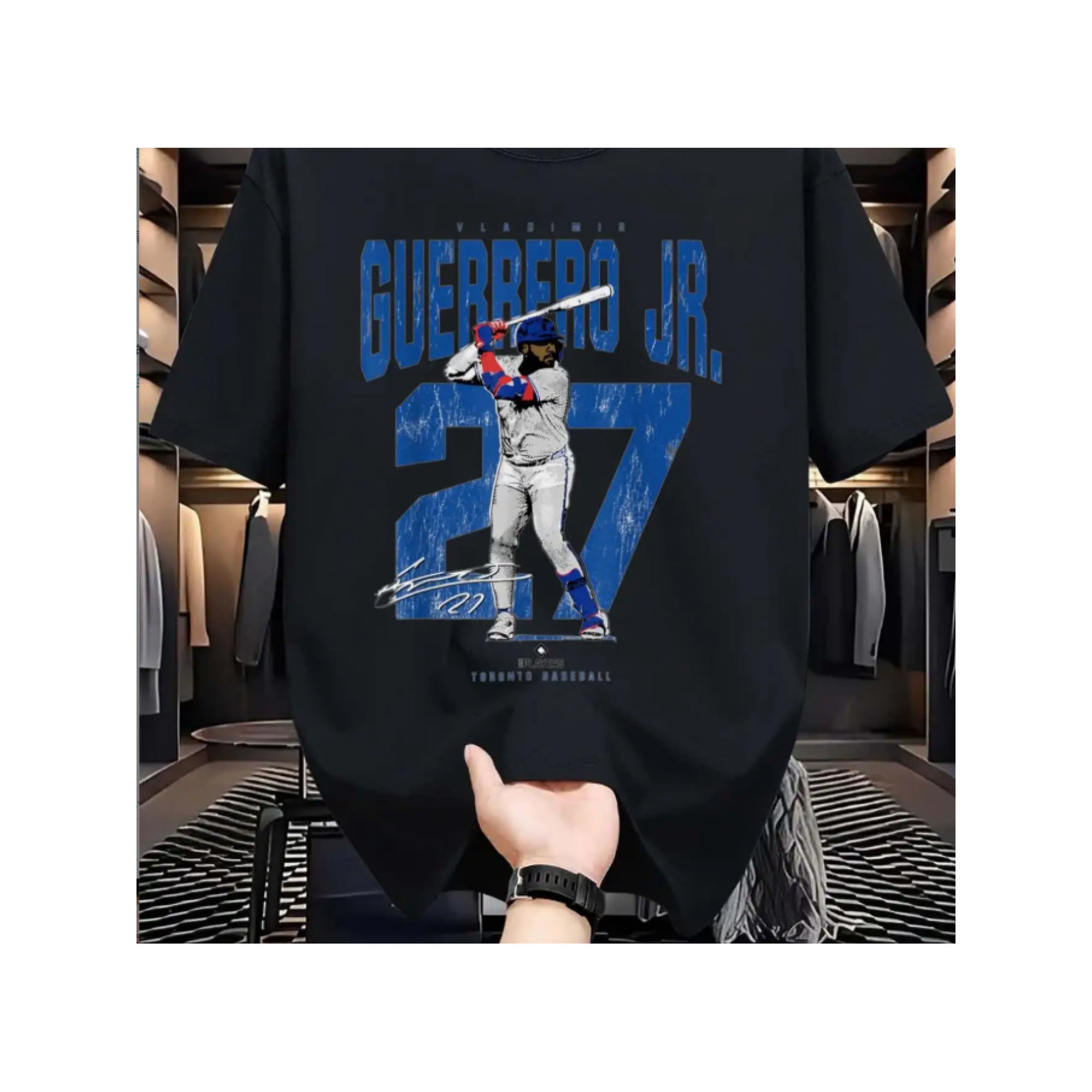 Click here for Sdjmh Mens Toronto Jays #27 Vintage Signature T-Sh... prices