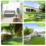 Magshion 50" Outdoor Garden Bench, Heavy Duty Metal Patio Bench with ...