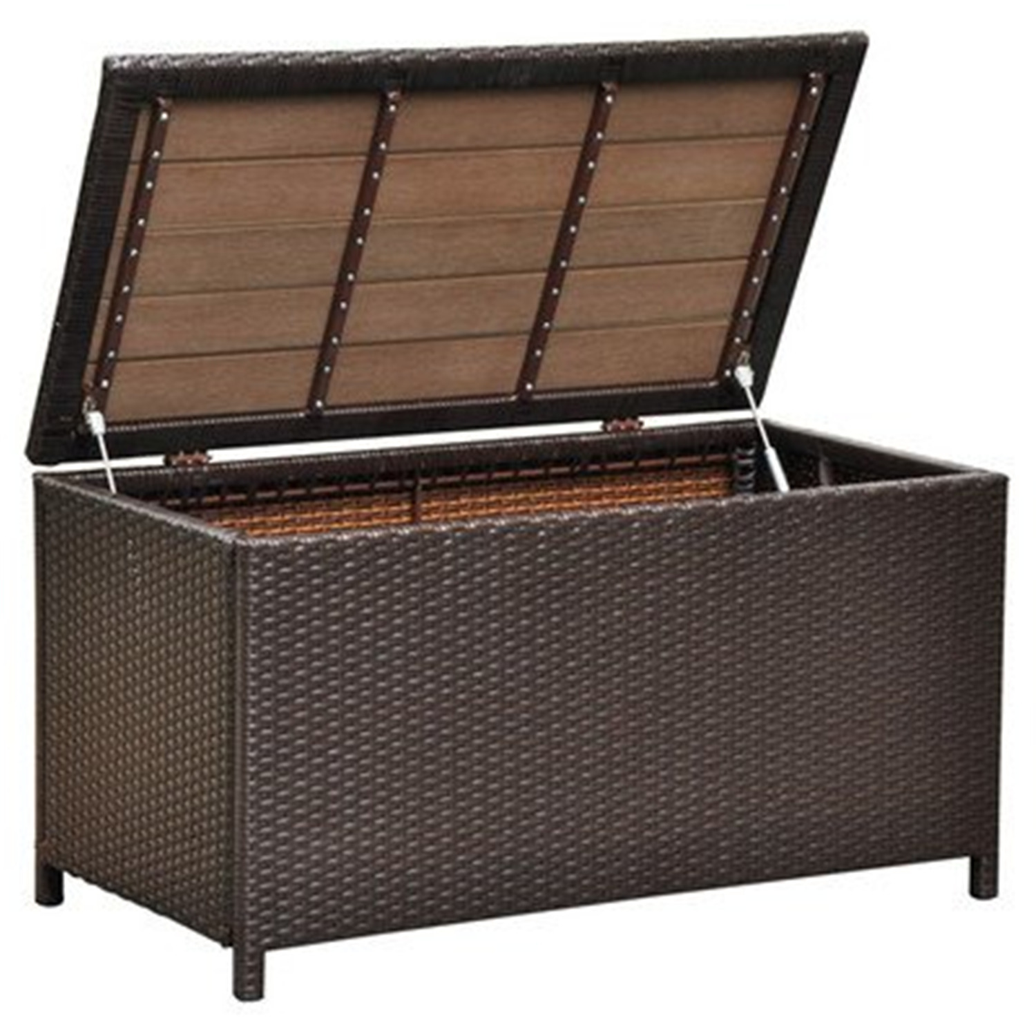 International Caravan Barcelona 42 in. Resin Wicker 80 Gallon Outdoor ...