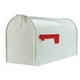 Gibraltar Mailboxes Elite Large, Steel, Post Mount Mailbox, White ...