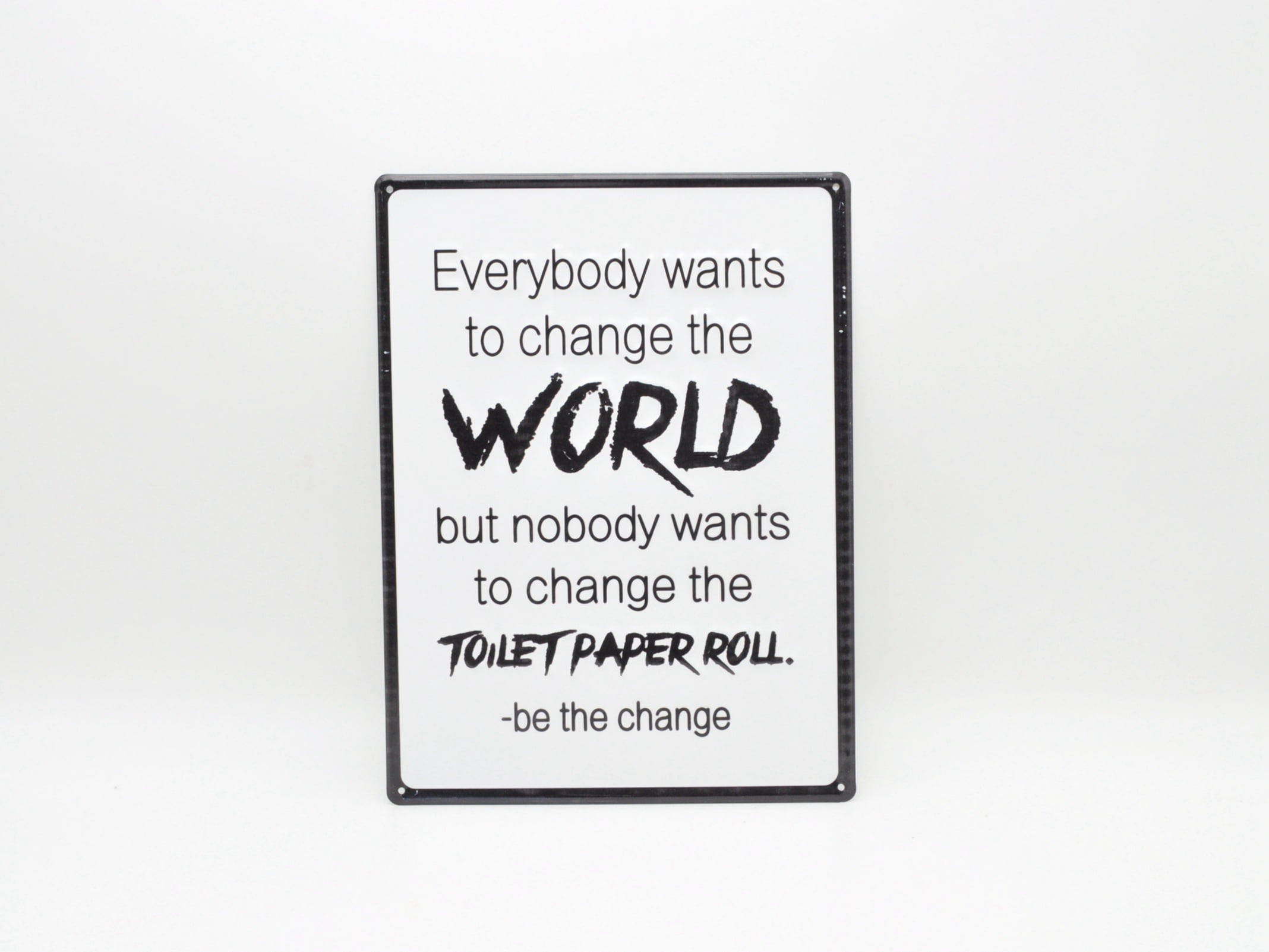 "Toilet Paper" Metal Sign - Walmart.com