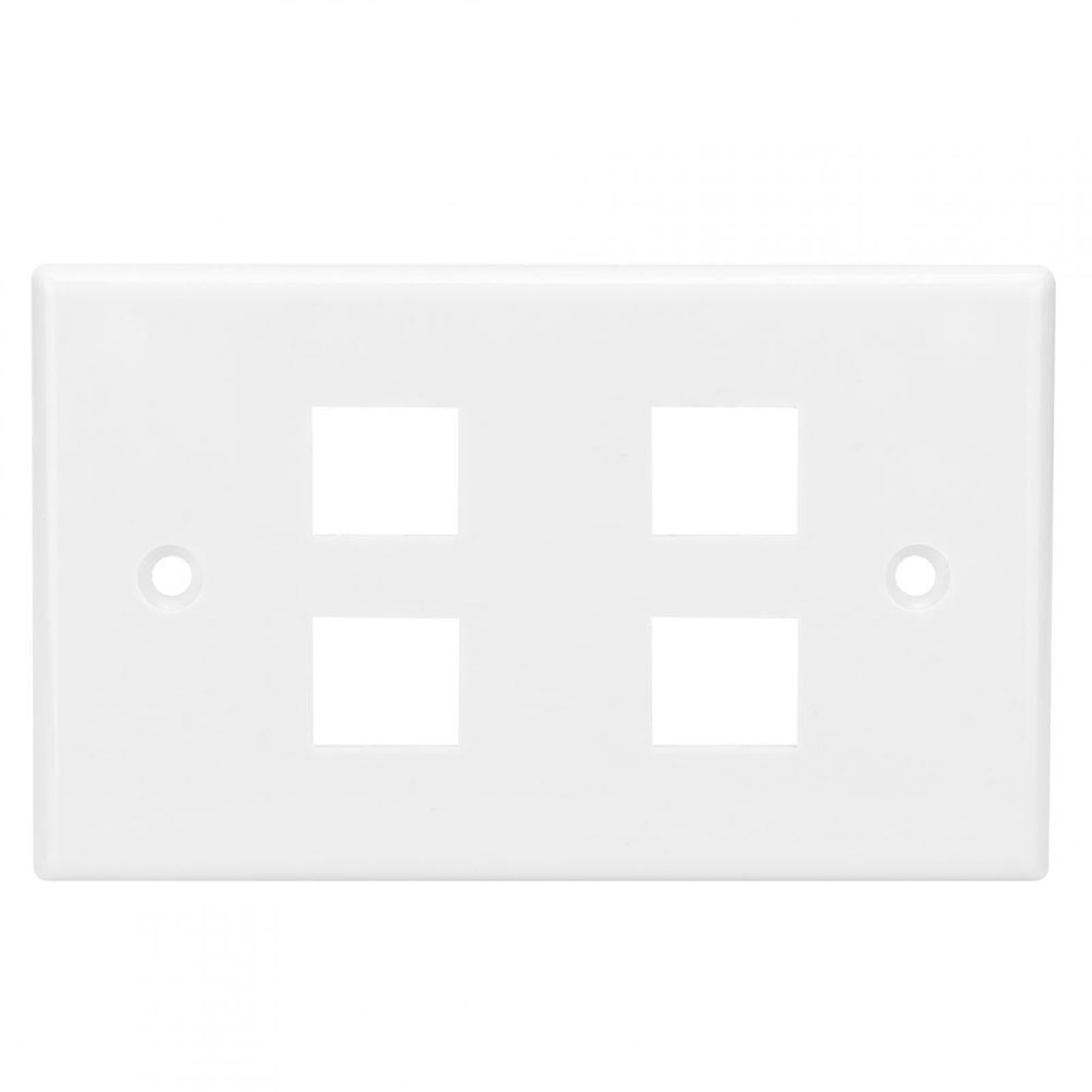 LHCER Durable Wall Plate Panel, 4 Ports US Standard Wall Panel Wall ...