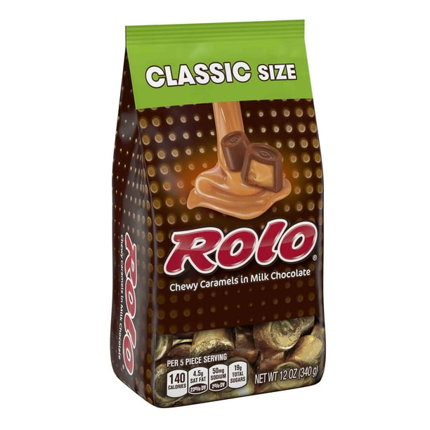 Rolo Chewy Caramels in Milk Chocolate Candy, 12 Oz. - Walmart.com