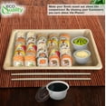 EcoQuality Compostable Sushi Trays Large - Natural Sugarcane Bagasse ...