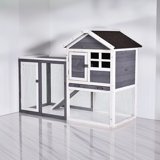 Pefilos 48" Outdoors Wood Chicken Coops, Hen Nest for Indoor Bunny Hutch Rabbit Cage Guinea Pig ...