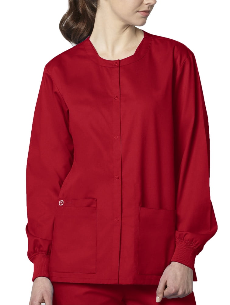 WonderWink - WonderWink WonderWORK Unisex Snap Front Jacket Scrub Top ...