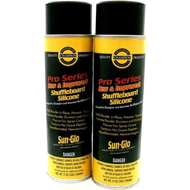 Sun-Glo #6 Medium Speed Shuffleboard Powder Wax, 16 oz. Spray Can (Pack ...