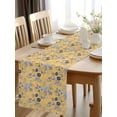 Burlap Table Runner 36 Inches Long, Retro Pastoral Bird Butterfly on ...