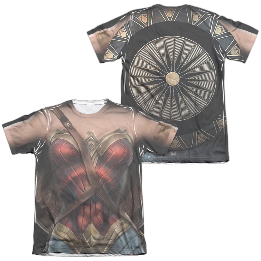 Wonder Woman Men's Wonder Uniform Sublimation T-shirt White - Walmart.com