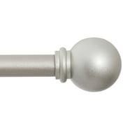 Evideco Small Flat Cafe Curtain Rod Adjustable Set of 2 White 12" to 16 ...
