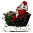 Northlight 32" Red Traditional Jolly Santa Claus in Jewel Sleigh ...
