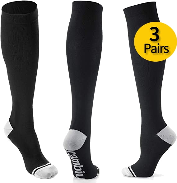 CAMBIVO Compression Socks Women & Men 3 Pairs, Compression Support ...