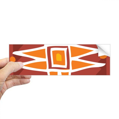 Orange Sun Mexico Totems Ancient Civilization Rectangle Bumper Sticker ...