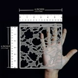 CrafTreat Flower Fusion Negative Dots Stencil for Painting - 6"x6 ...