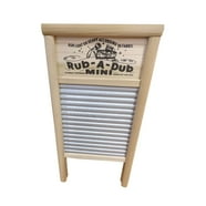 Lehman's Galvanized Steel Manual Washboard, Rub-A-Dub, Wavy, V Crimp ...