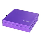 BalanceFrom 6 Ft. Three Fold Exercise Mat with Handles for Gym, Purple ...