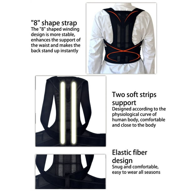 Posture Correction Adjustable Women Multi-Sizes Support Bands Elastic ...