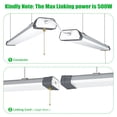 4-PACK 100W 4FT LED Shop Light Linkable Workshop LED Ceiling Tube ...