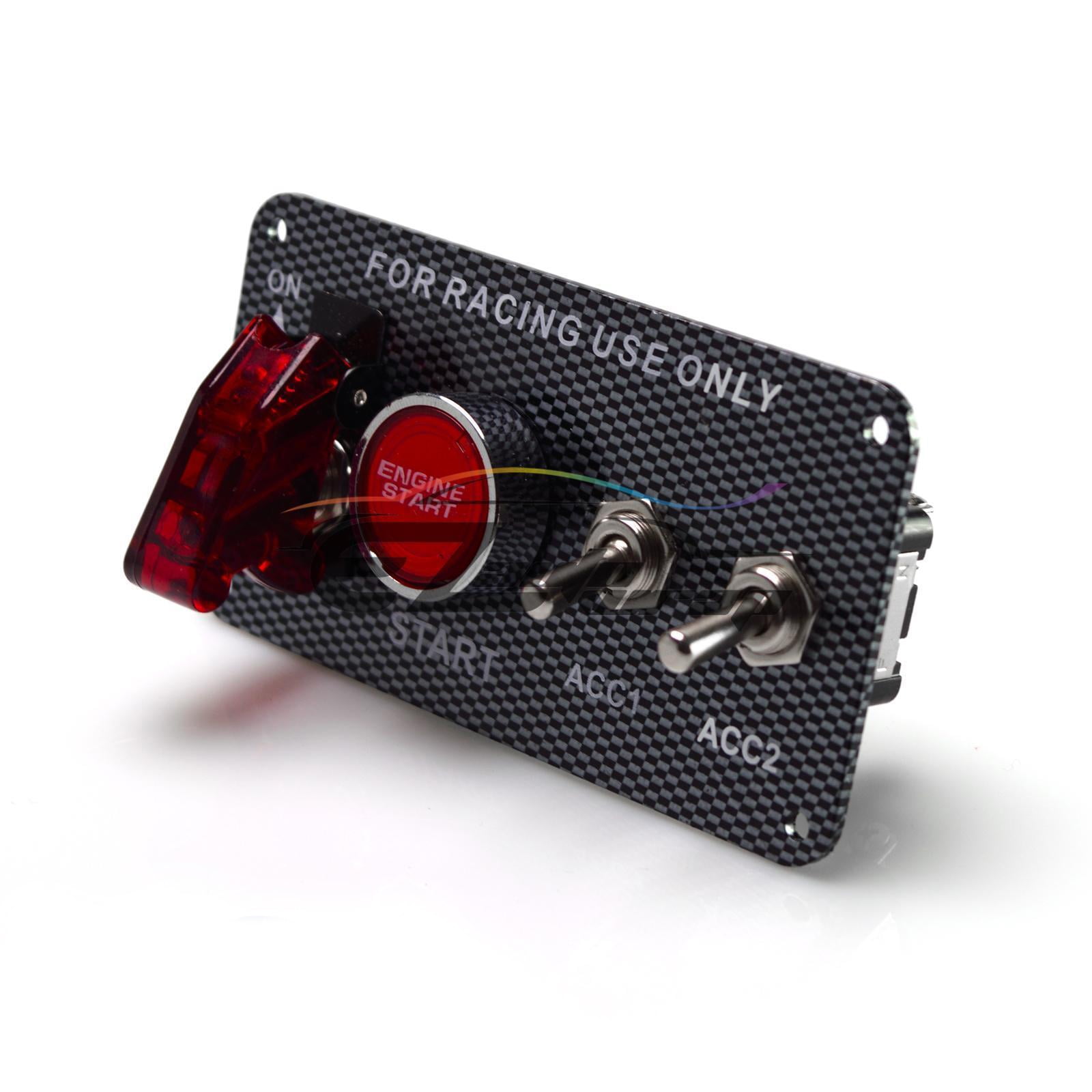 Racing Car 12V Ignition Switch Engine Start Push Button LED Toggle ...