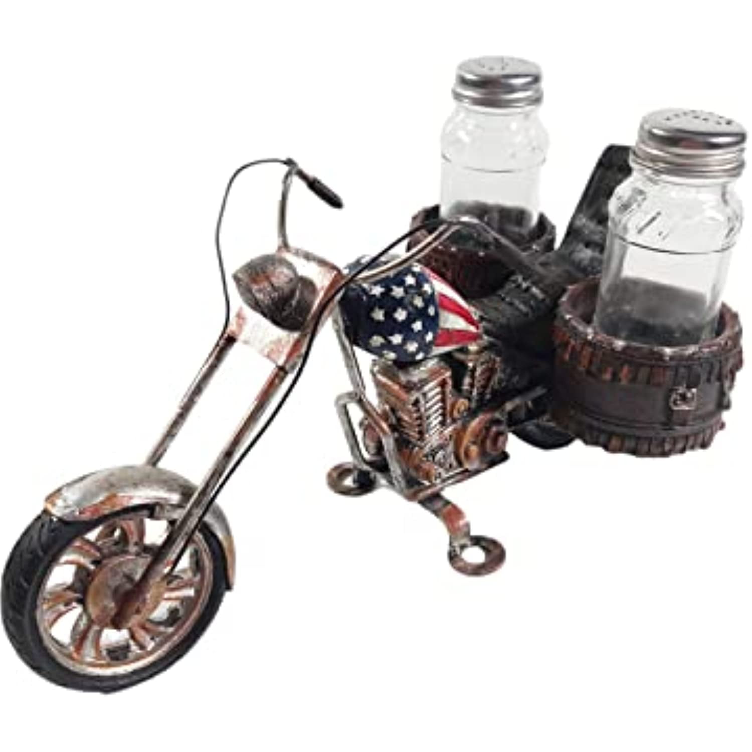 Urbalabs Western USA Motorcycle Chopper Large Salt and Pepper Shaker ...