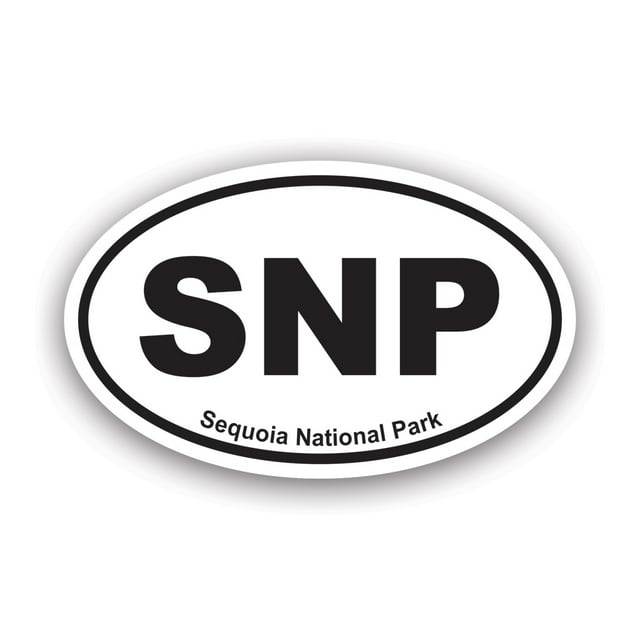 Sequoia National Park Oval Sticker Decal - Self Adhesive Vinyl ...