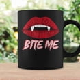 Bite Me Vampire Fangs Diy Halloween For Aspiring Dracula Coffee Mugs ...
